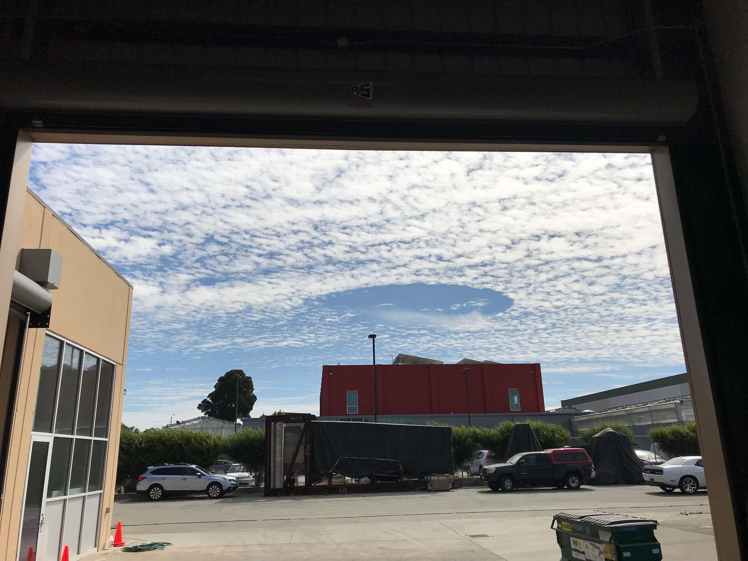 Amazing 'hole punch' phenomenon spotted in clouds over Bay Area