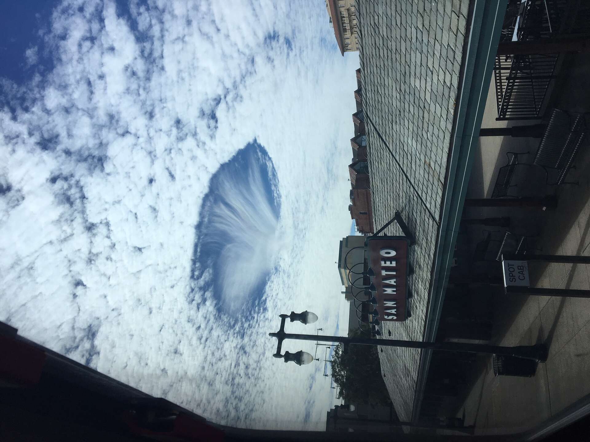 Amazing 'hole punch' phenomenon spotted in clouds over Bay Area