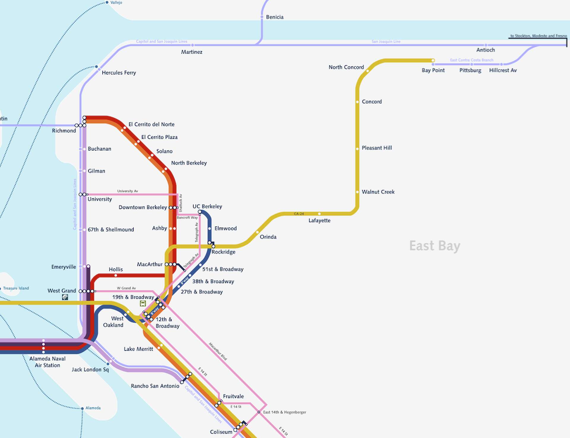 Imaginative maps show what Bay Area transit could look like in 2050