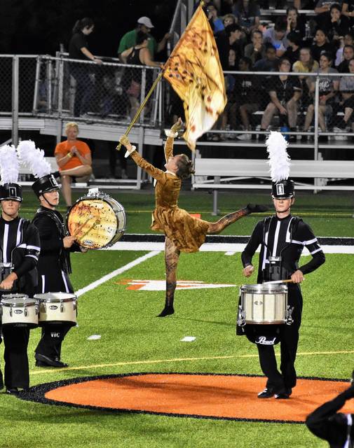 Marching Tiger Band performs exhibition at Tiger Ambush