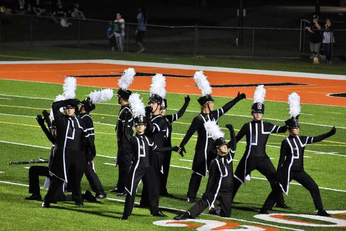 Marching Tiger Band performs exhibition at Tiger Ambush