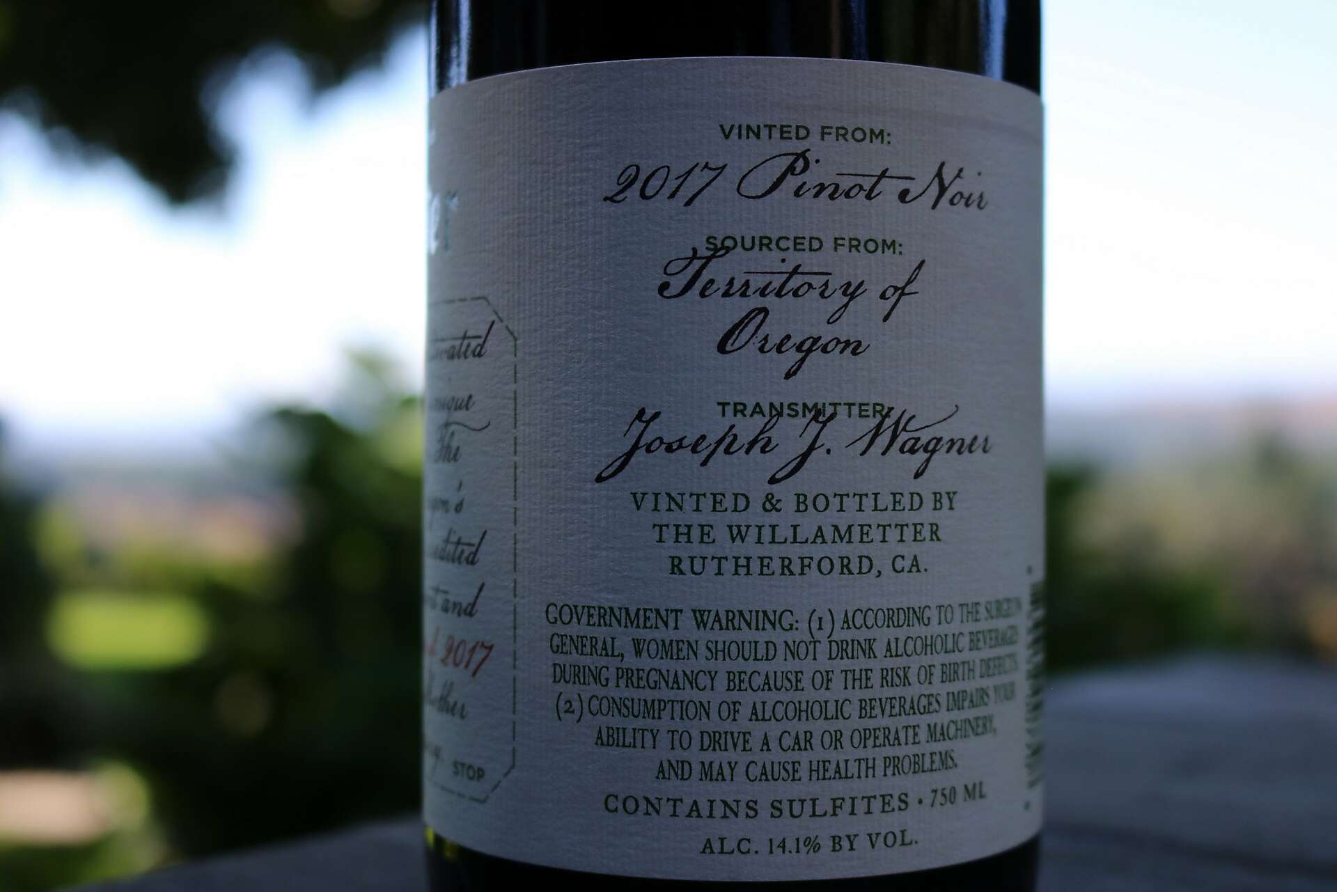 Did winemaker Joe Wagner misrepresent where his Oregon Pinot Noirs came ...