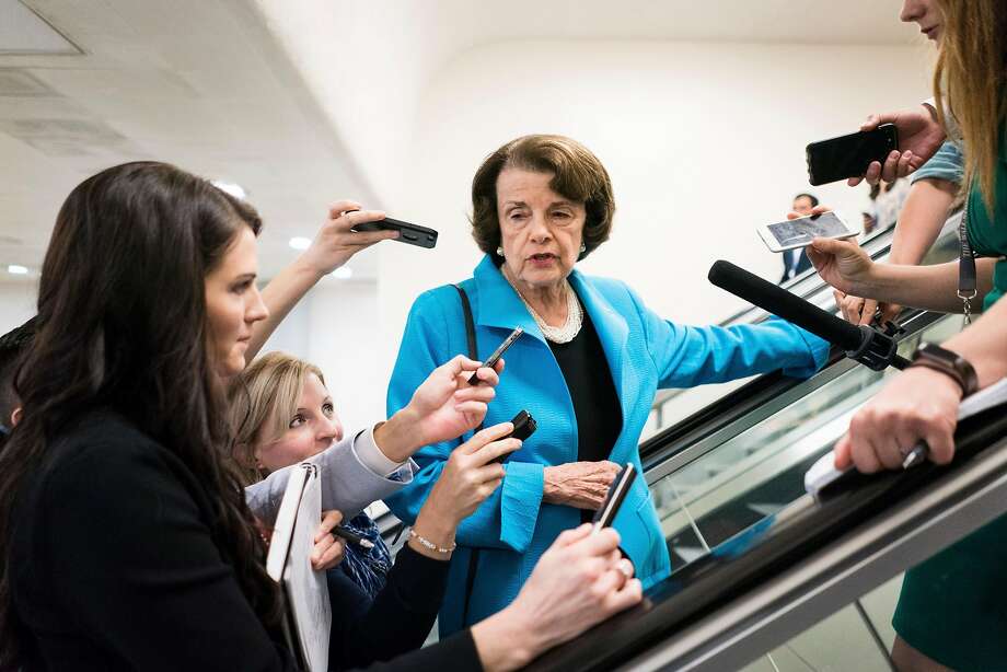 People wonder what Dianne Feinstein and Lisa Murkowski are whispering ...
