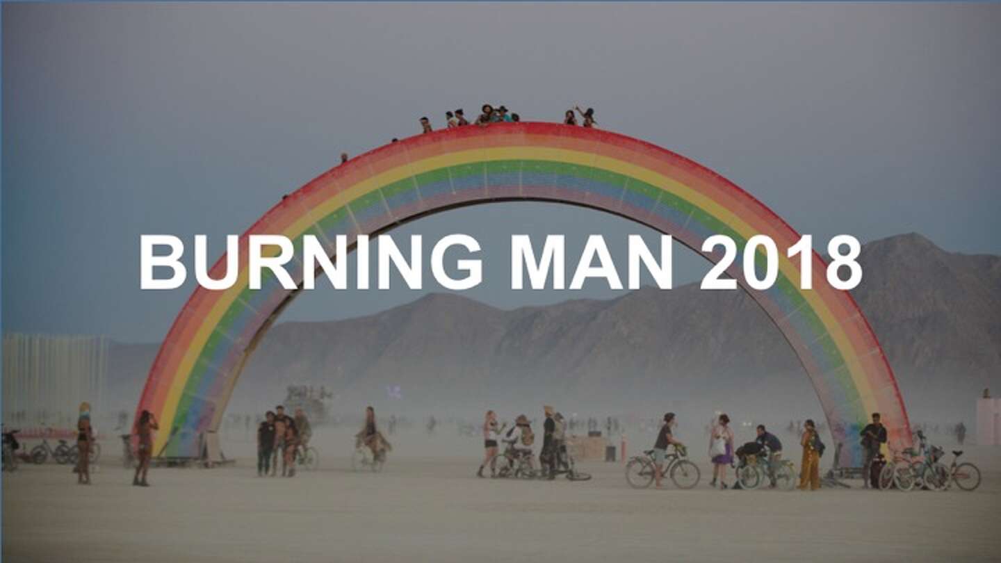 The temporary city built for Burning Man is visible from space