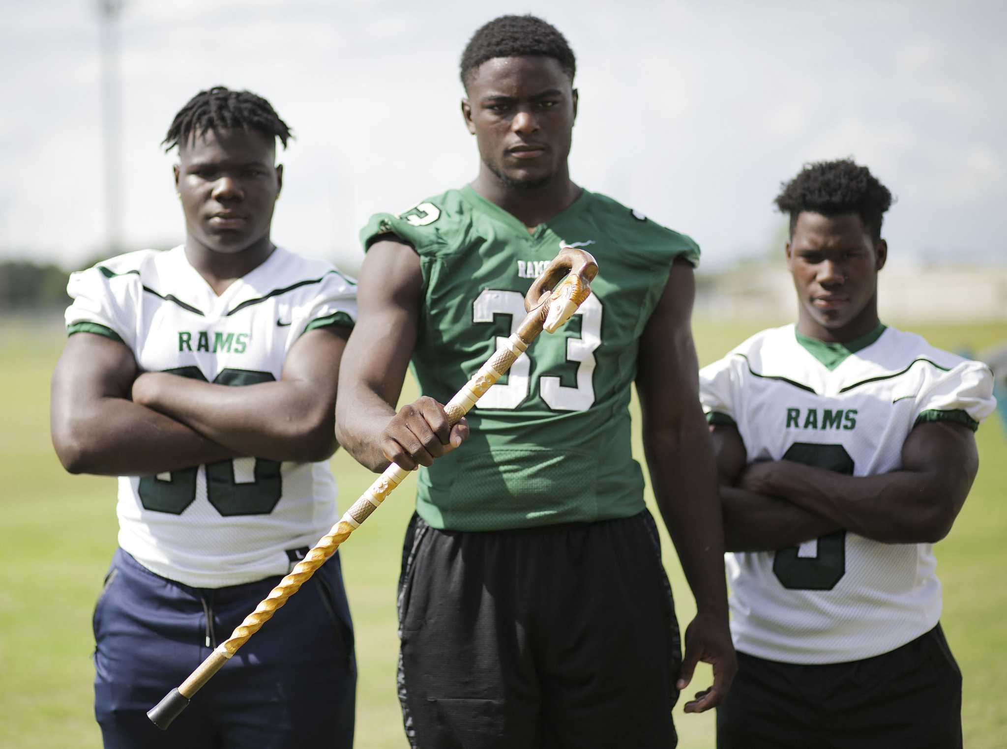 Local high school players embrace turnover canes and chains