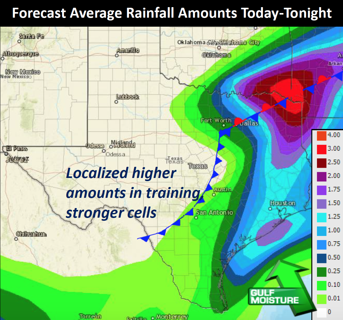 Heavy rain forecast Saturday in Houston