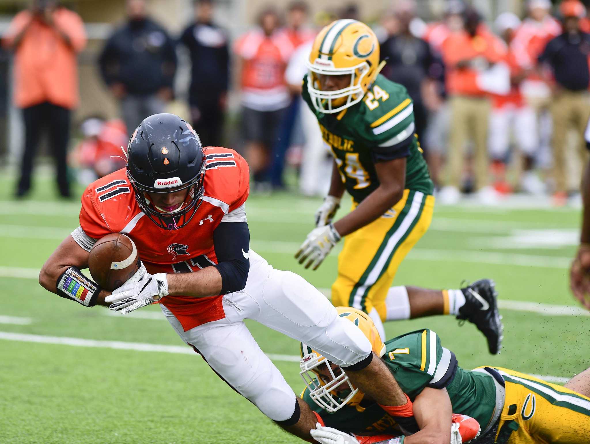 FOOTBALL: Stamford defeats rival Trinity for first win