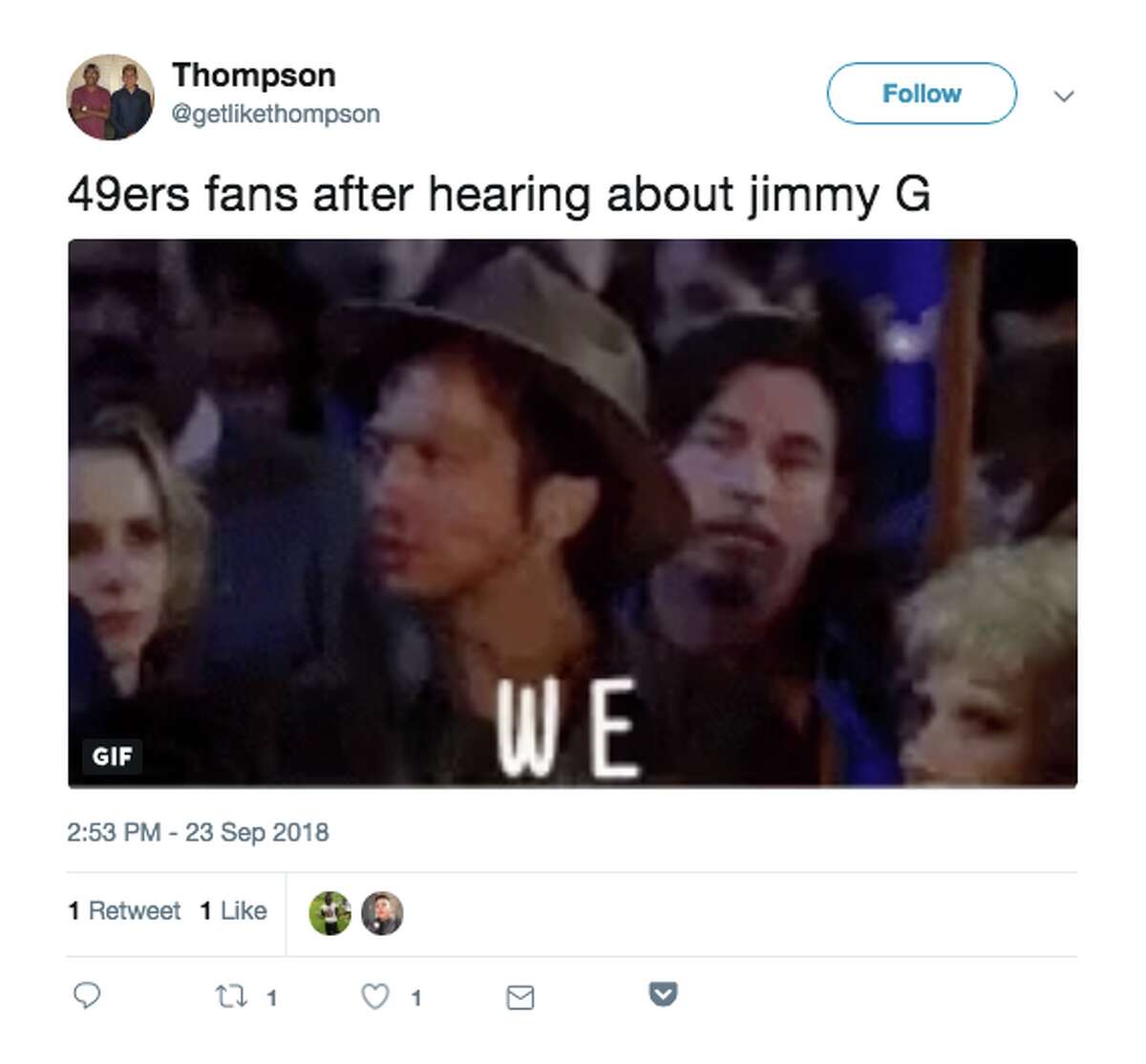 Niners fans drown their Jimmy G sorrows in online memes