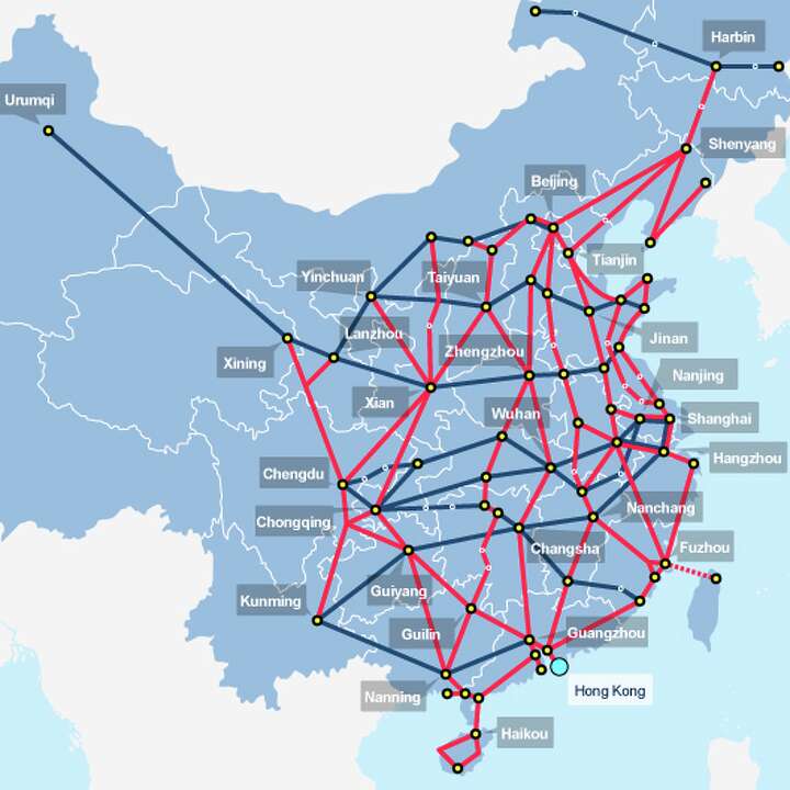 Long-distance, high-speed rail arrives in Hong Kong