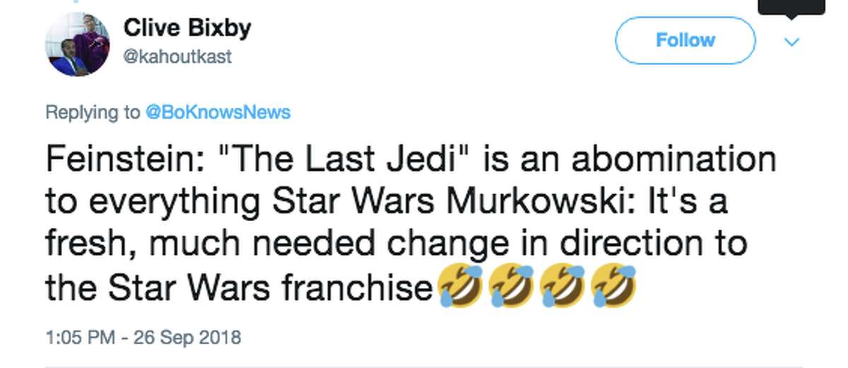 People wonder what Dianne Feinstein and Lisa Murkowski are whispering ...