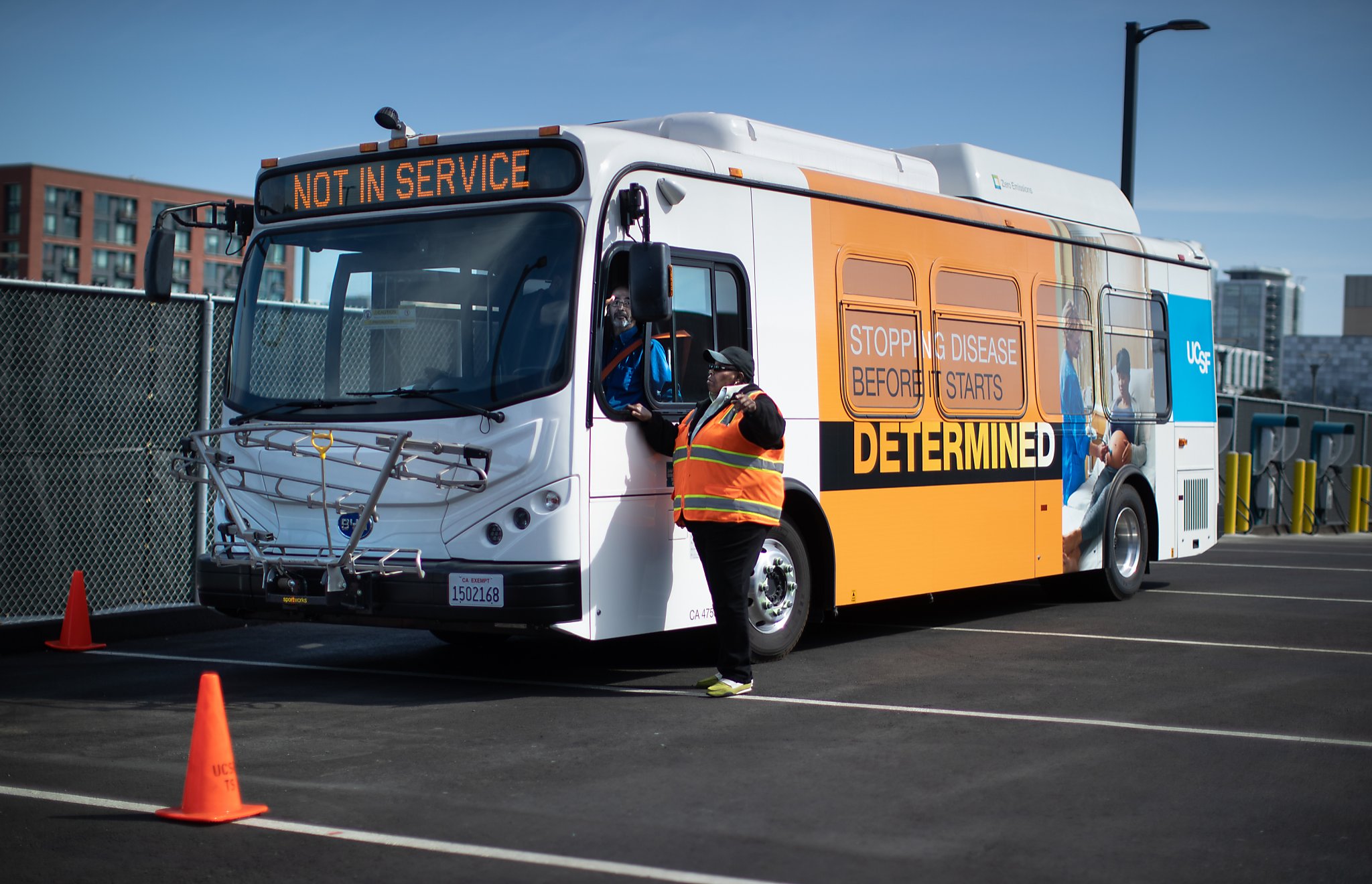 UCSF rolls out new fleet of electric buses to reach carbon-neutral goals