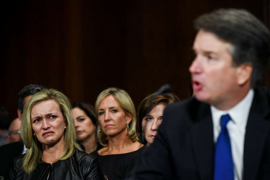 Poignant photo of women crying, scowling behind Kavanaugh goes viral ...