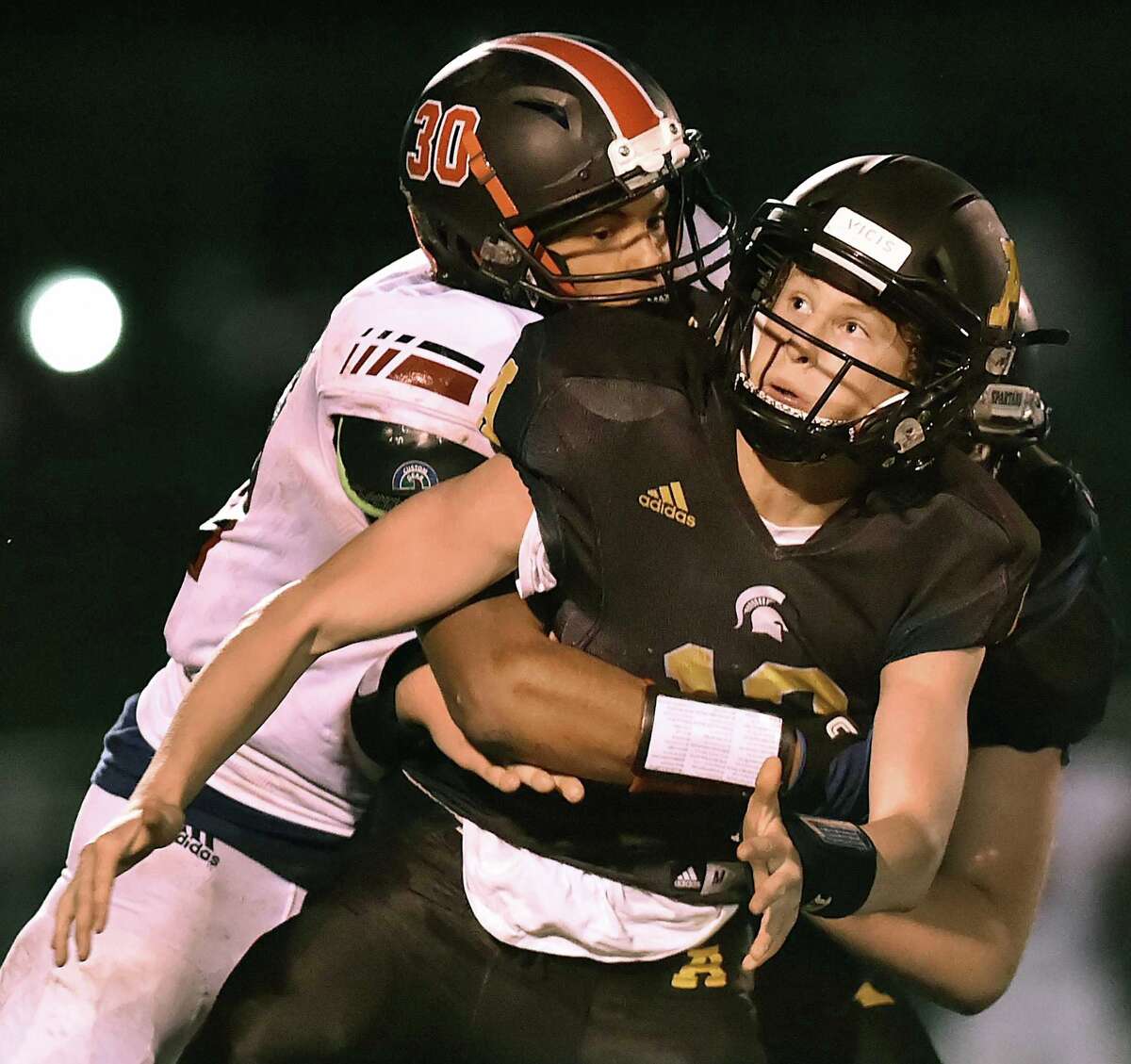 Amity football team scores SCC win over Wilbur Cross
