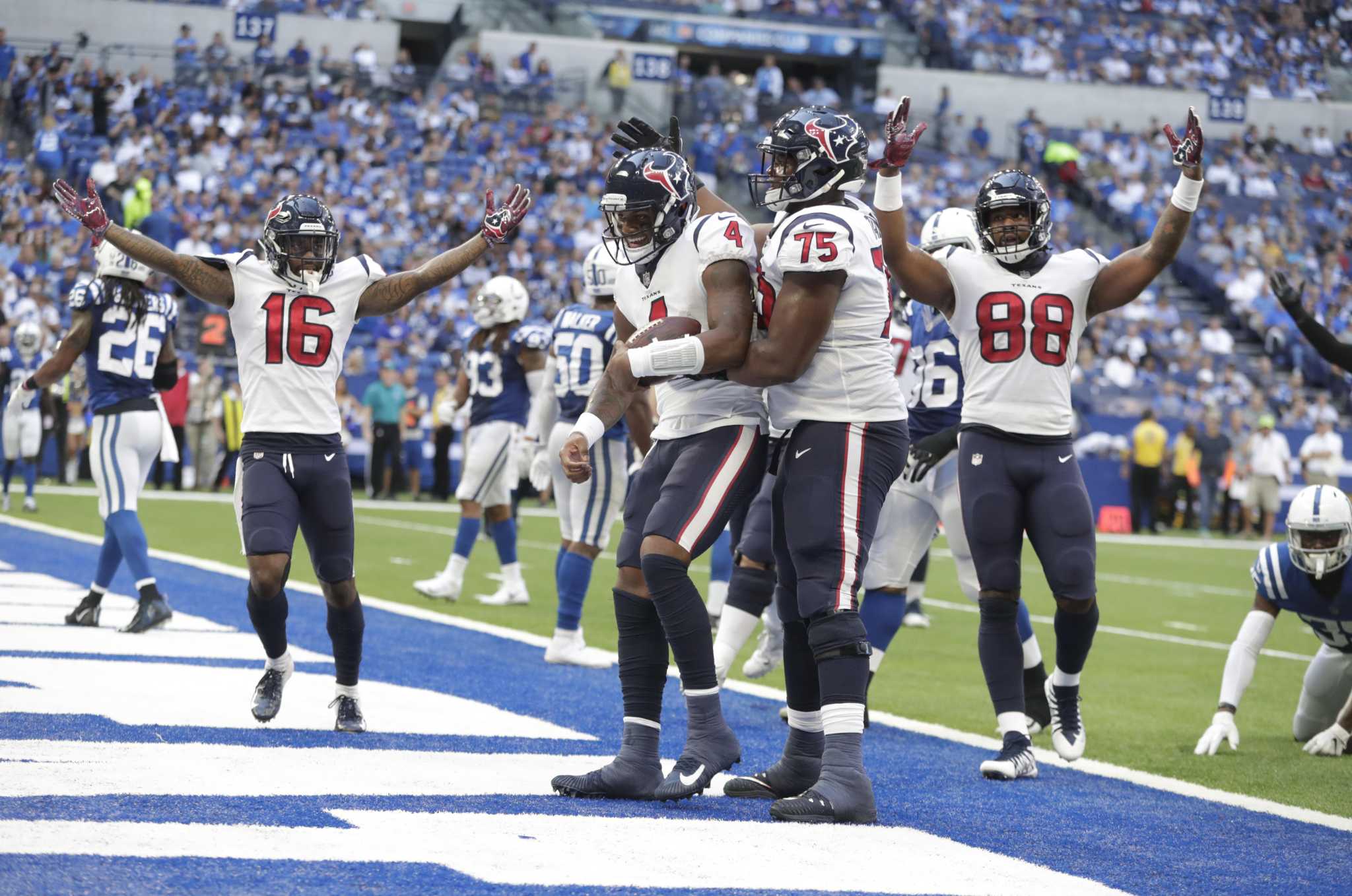 NFL: Texans earn first victory of season in OT