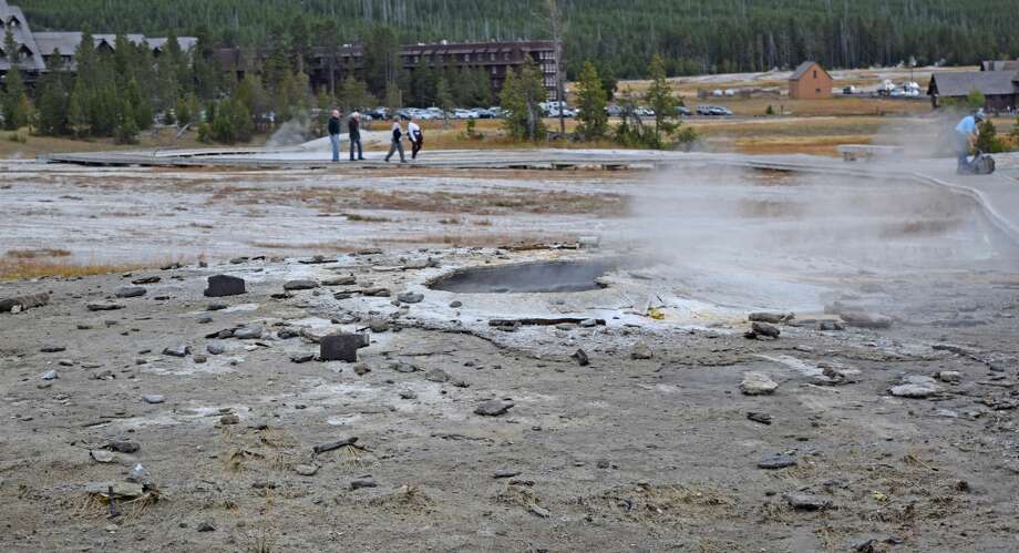 For years tourists tossed trash in a Yellowstone geyser. This stuff was ...