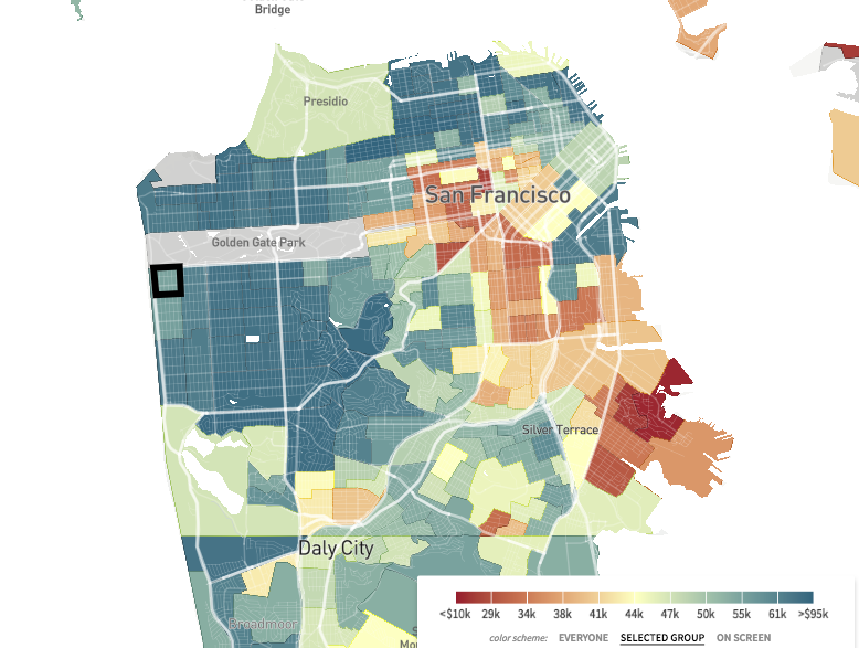 Researchers say this map predicts which SF neighborhoods yield ...