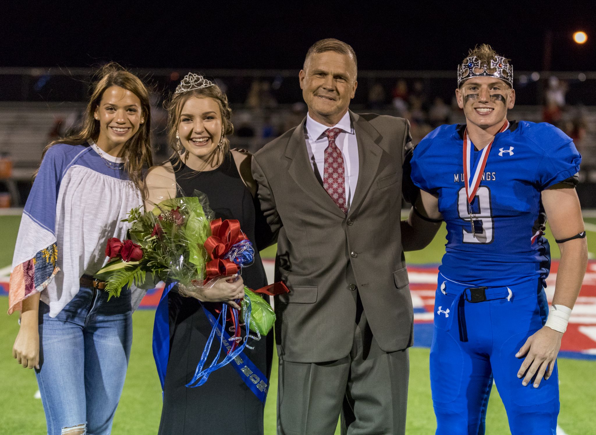 Midland Christian homecoming game, coronation