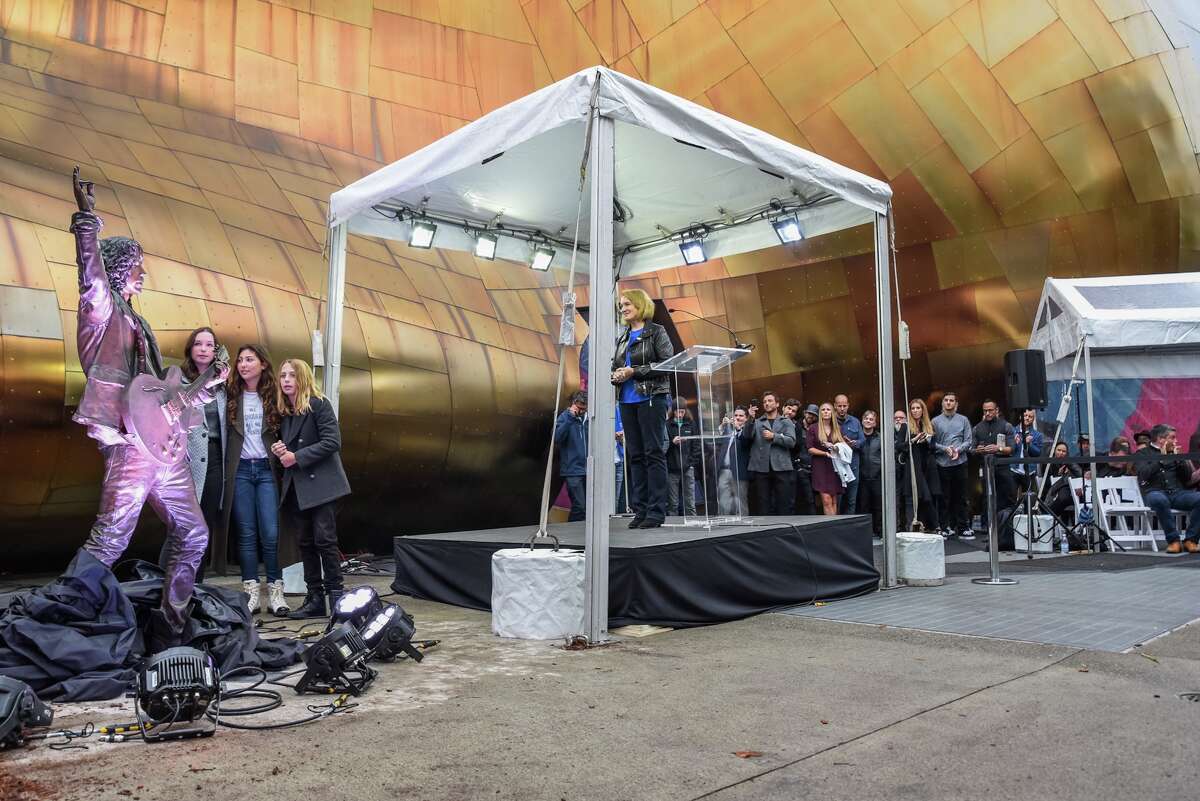 Chris Cornell statue unveiled at the Museum of Pop Culture on Sunday