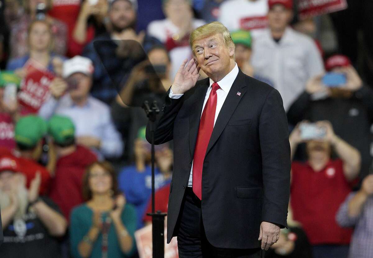 Anatomy of Trump rally: A hero (him), villains, damsels and many grievances