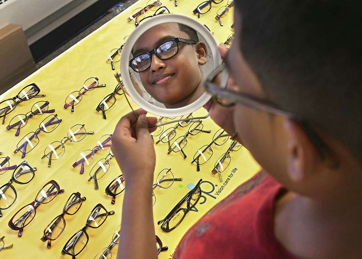 Photos: Free eye exams for Schenectady elementary students