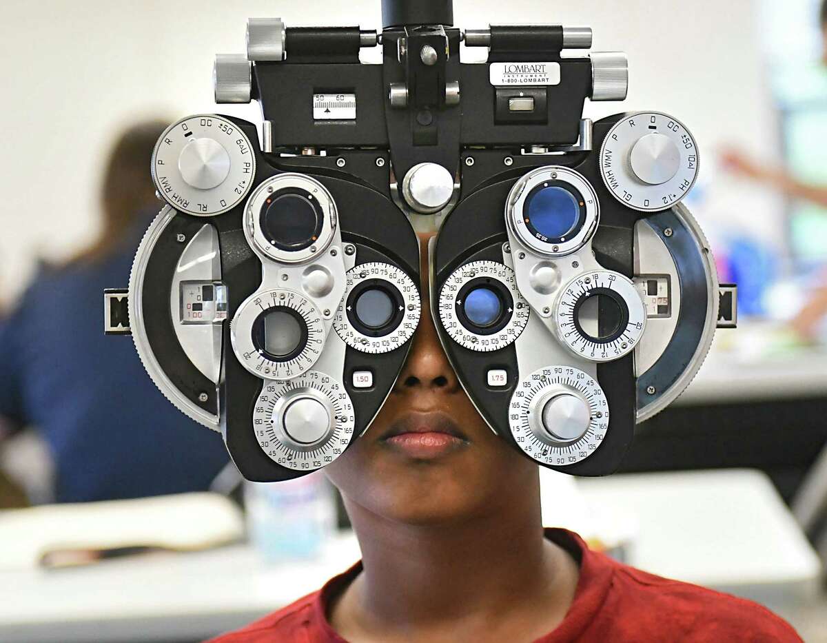 Photos: Free eye exams for Schenectady elementary students
