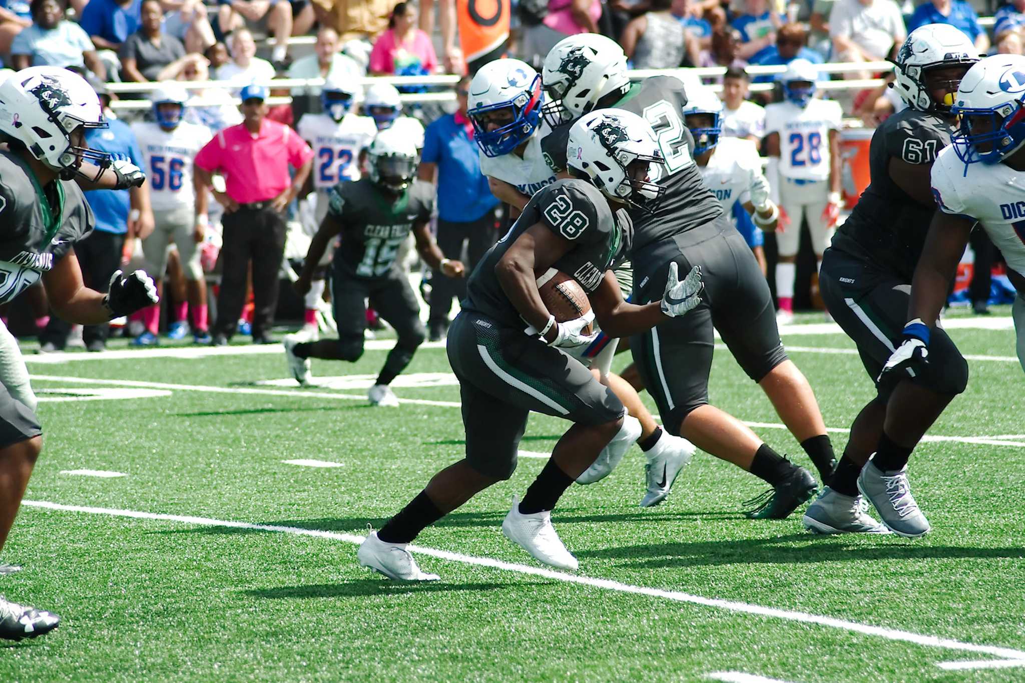 Football Dickinson Uses 42 Point Second Quarter To Sink Clear Falls
