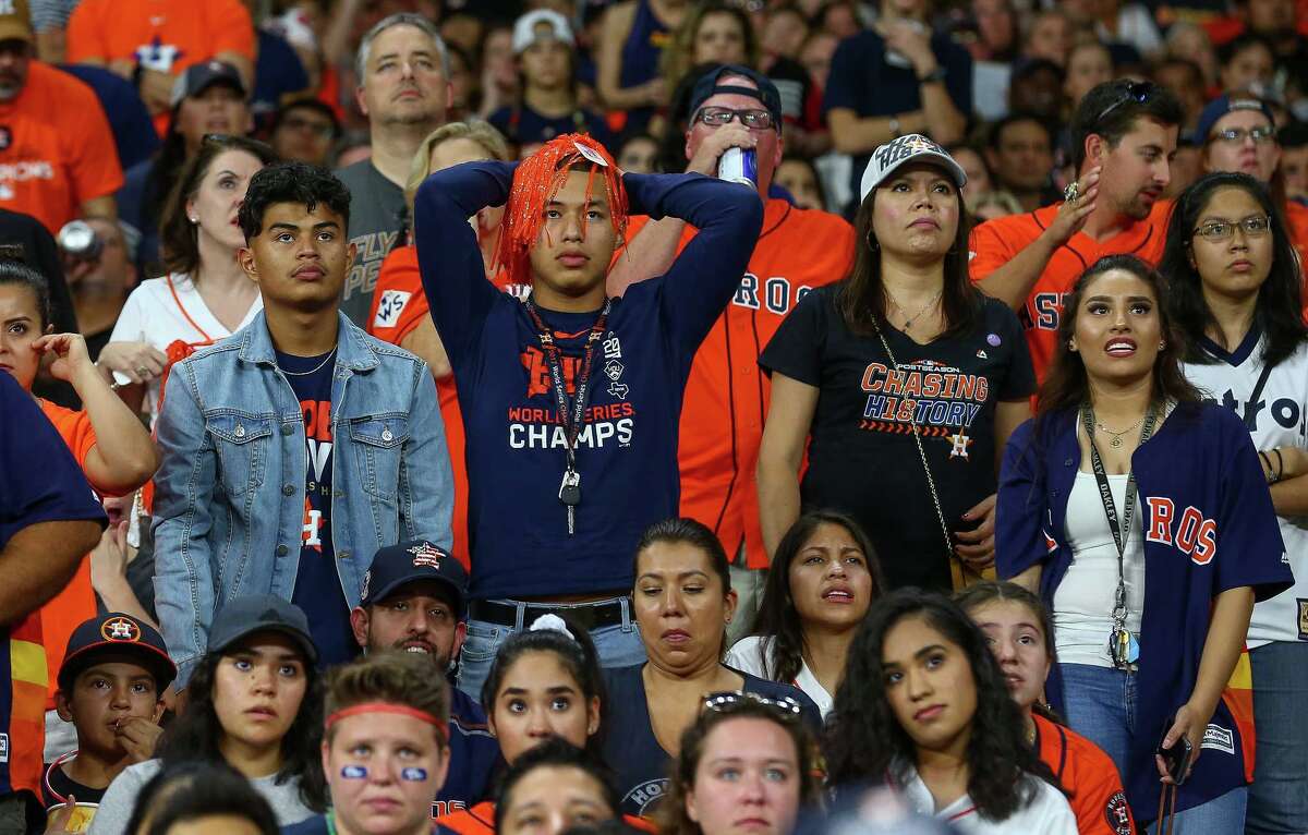 Astros fans party at Minute Maid Park for Game 1 of the ALCS