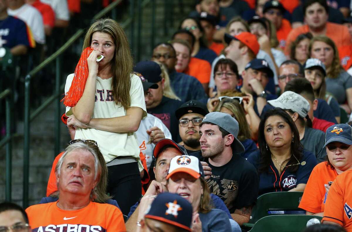 Astros fans party at Minute Maid Park for Game 1 of the ALCS
