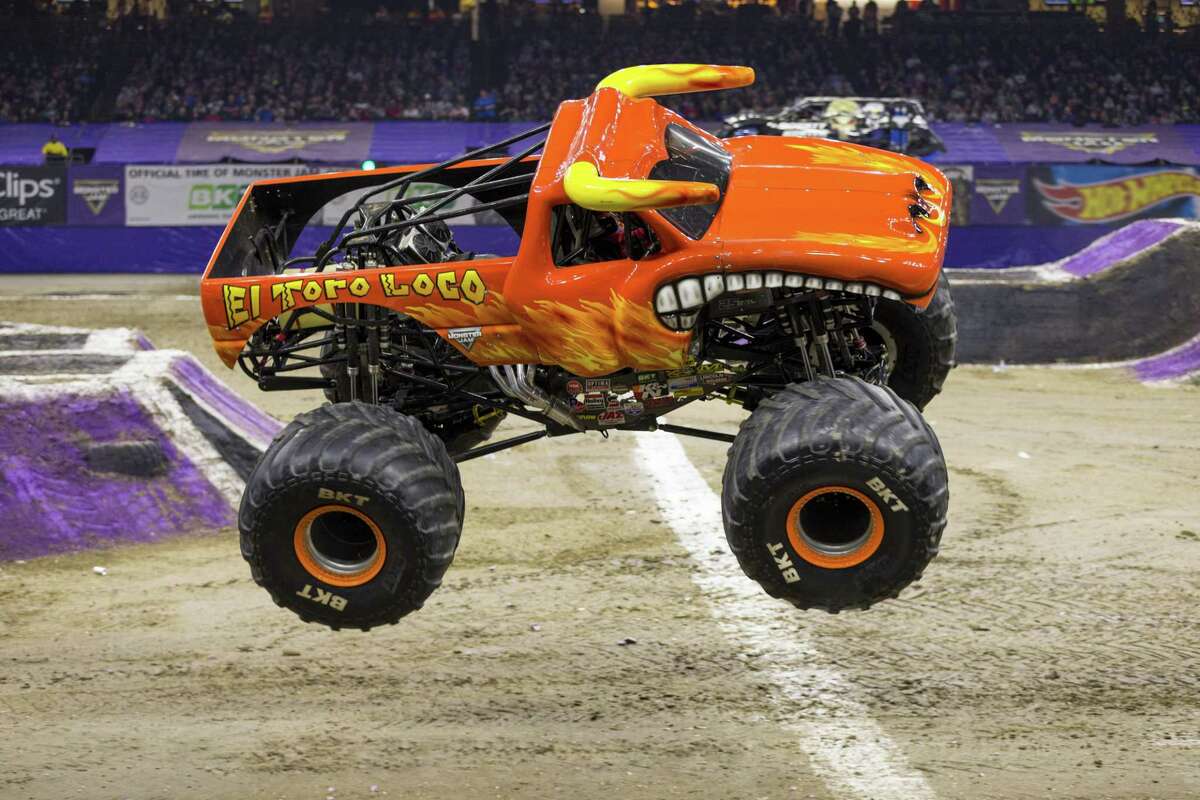 Kayla Blood saddles up El Toro Loco for Monster Jam at Webster Bank Arena