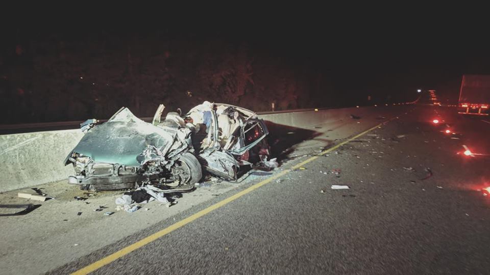 CHP says somehow everyone survived this horrific wrong-way DUI crash scene