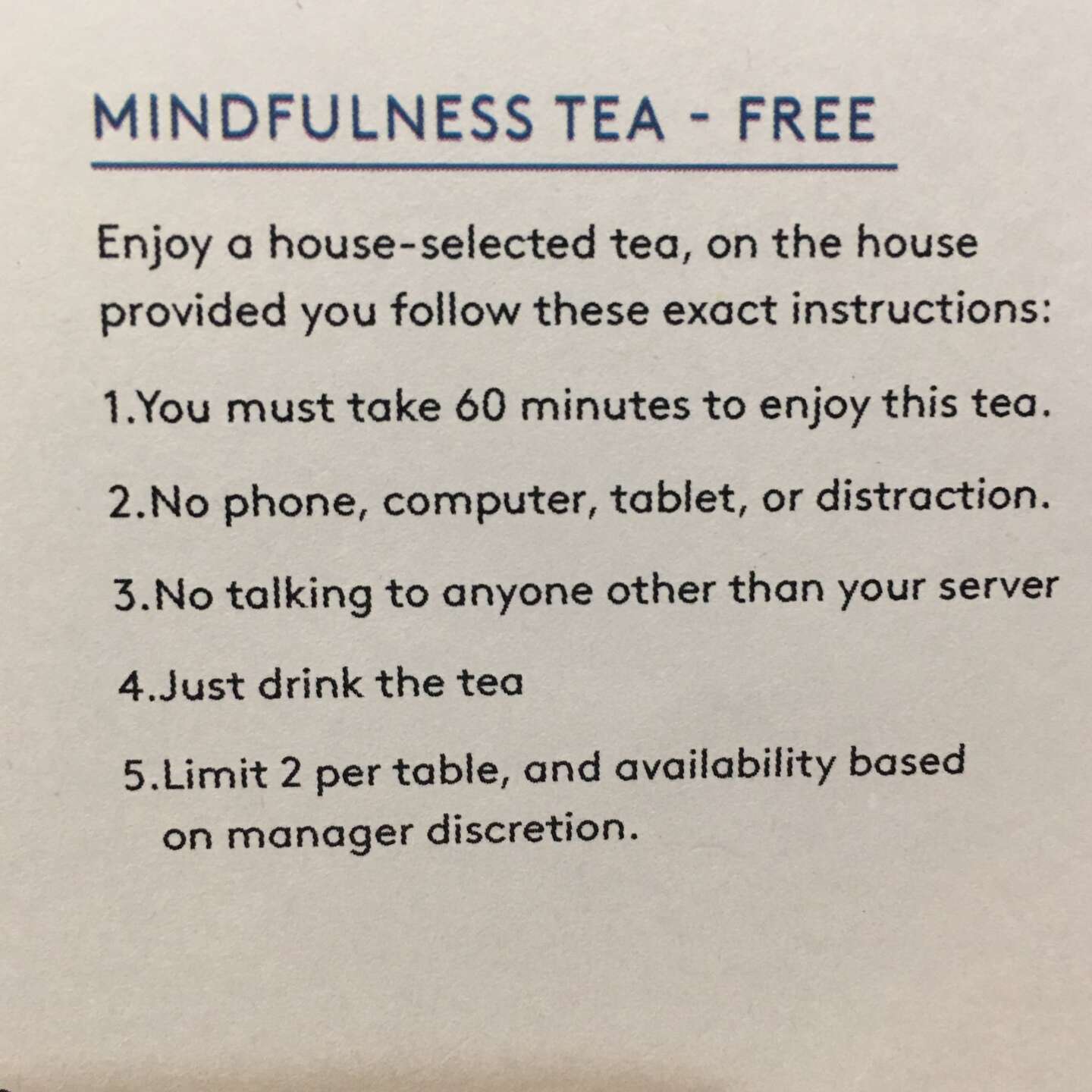 SF tea lounge’s new menu item is a social experiment for customers