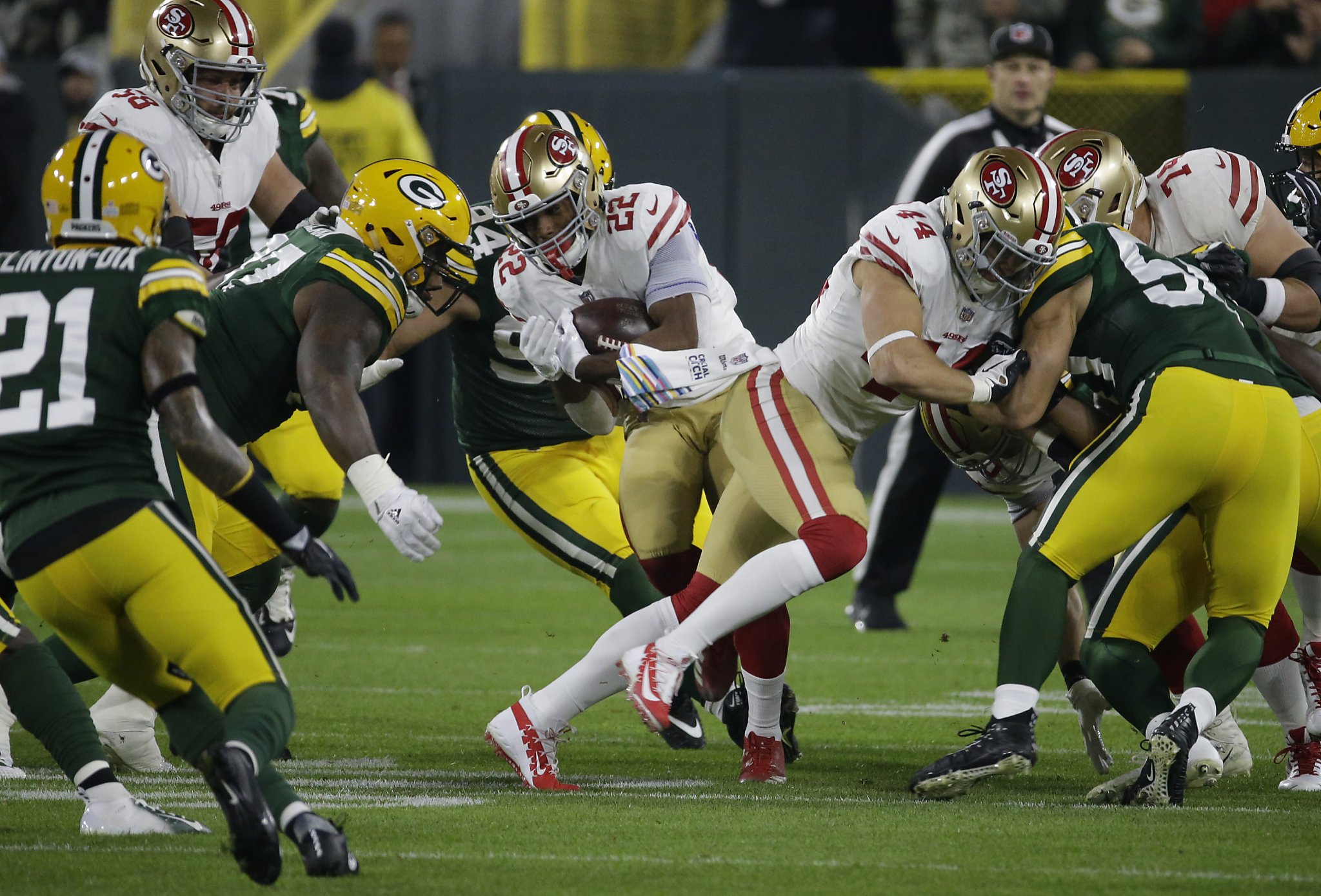 Matt Breida, Raheem Mostert lead 49ers’ productive ground game