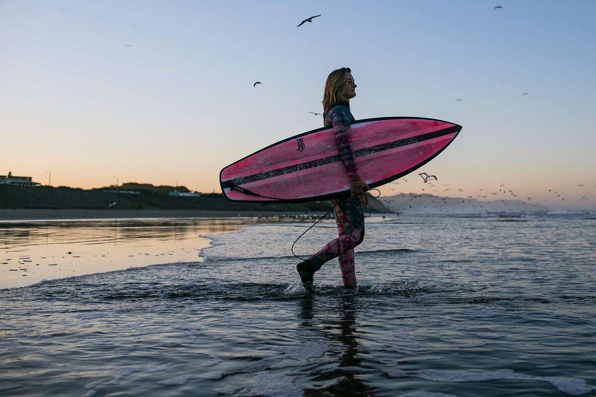Ocean Beach event highlights pay equality for female, male surfers