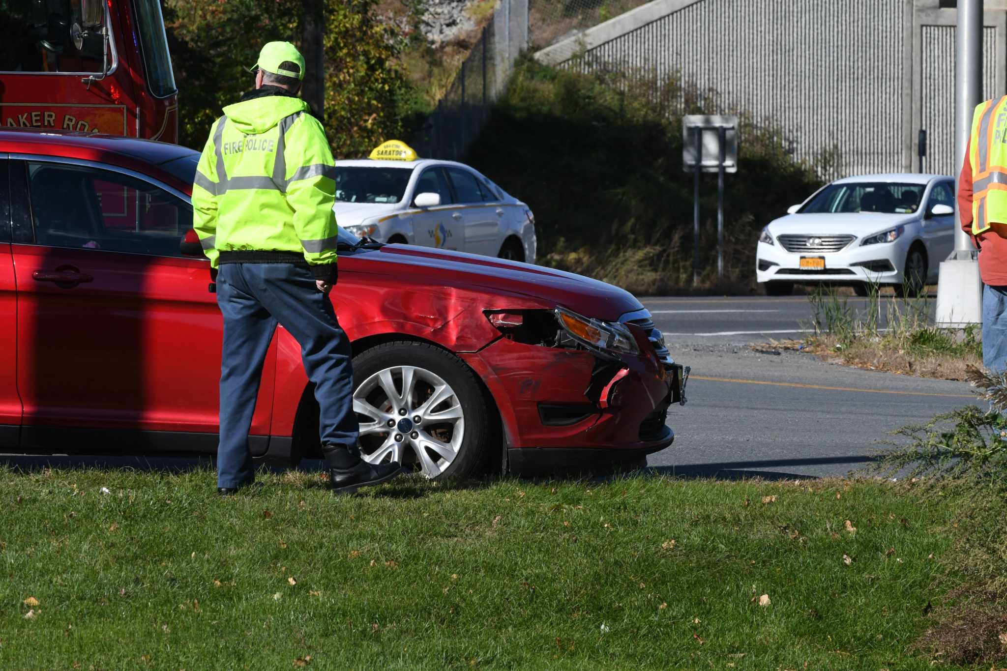 Crash ties up Wolf Road traffic
