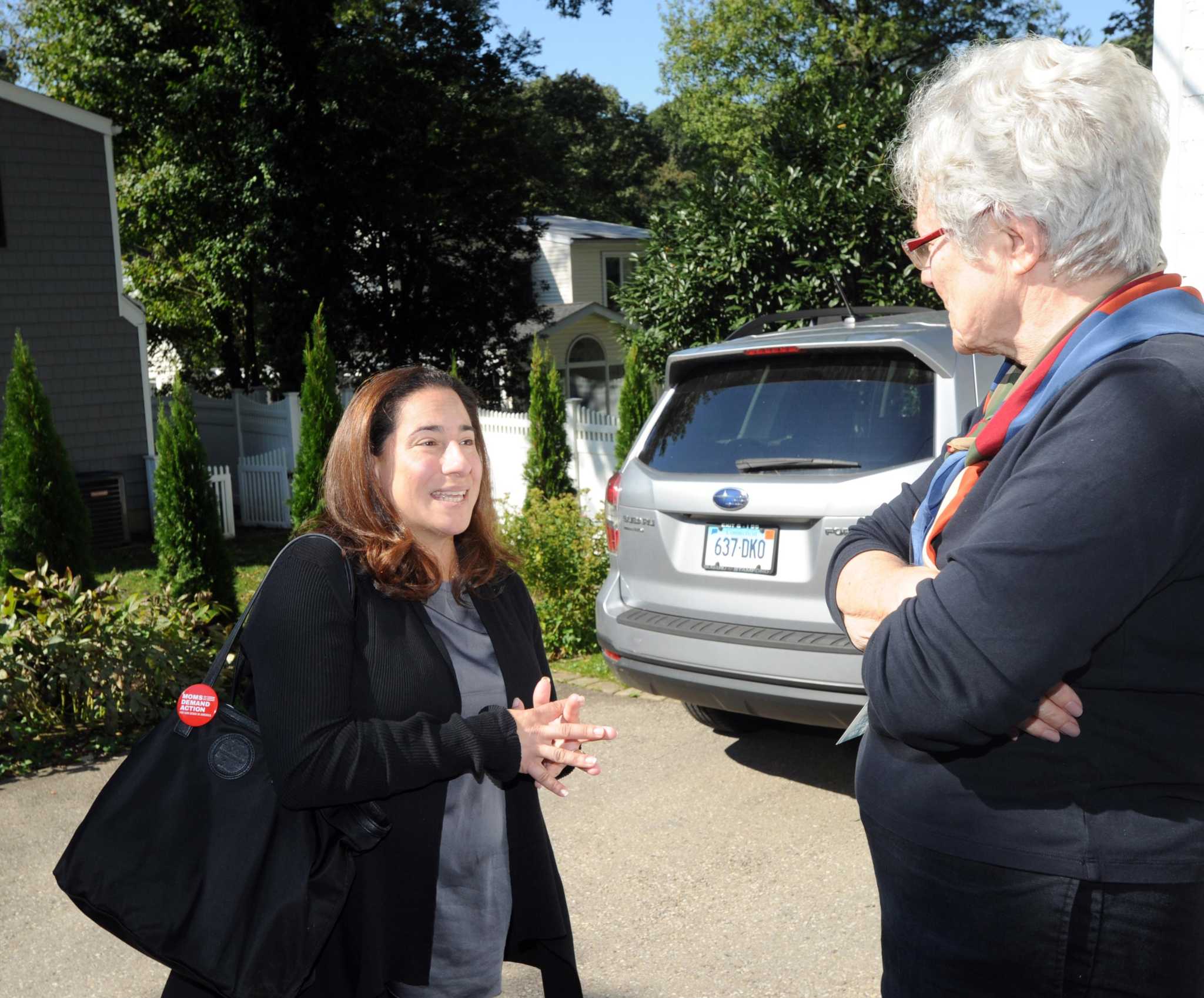 For Kostin, national issues become part of campaign for Greenwich state rep