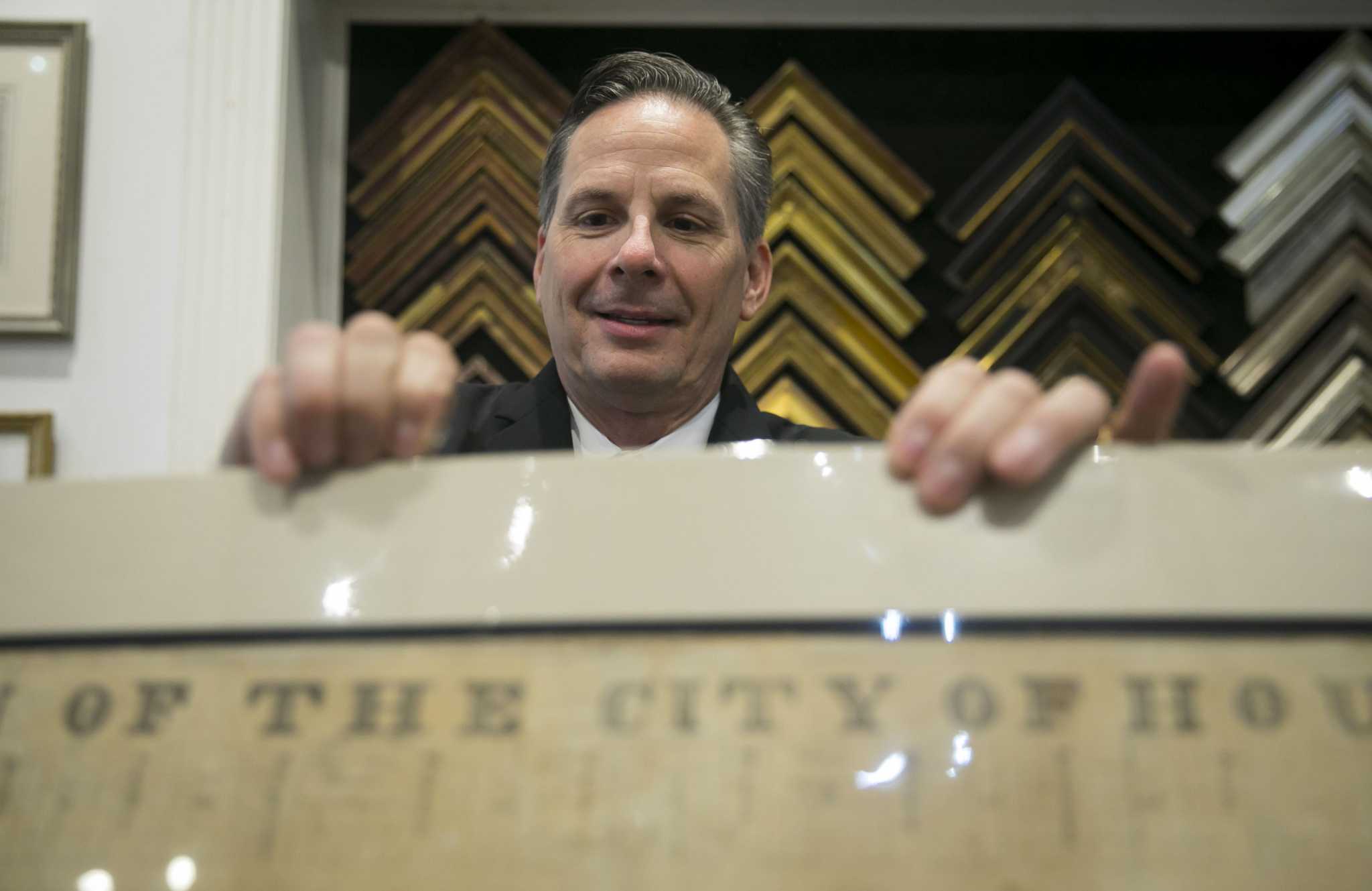 Allen brothers’ original map giving birth to Houston goes on display