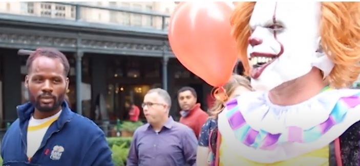 Houstonians freak out as scary clowns make unexpected doughnut ...