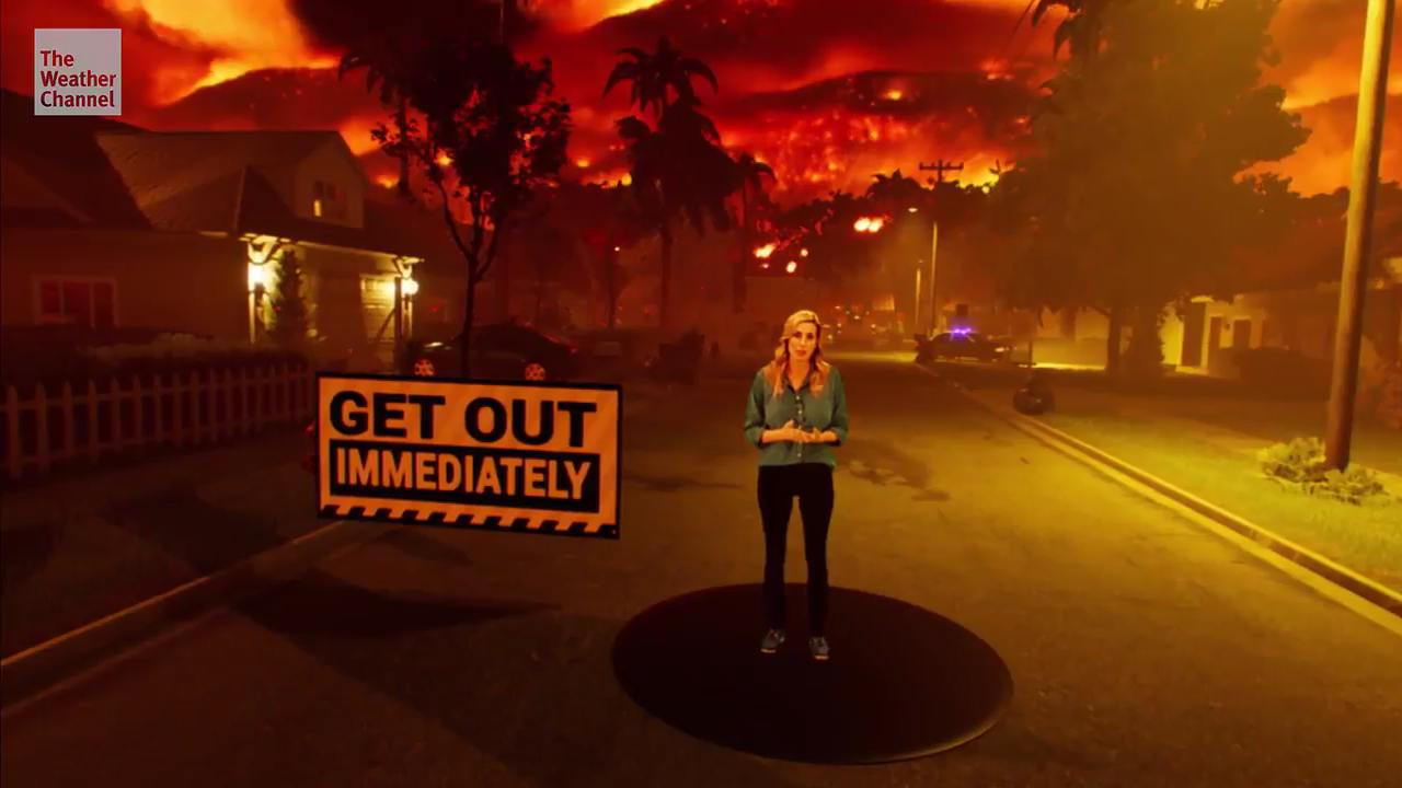 The Weather Channel's new wildfire animation is terrifying and beautiful