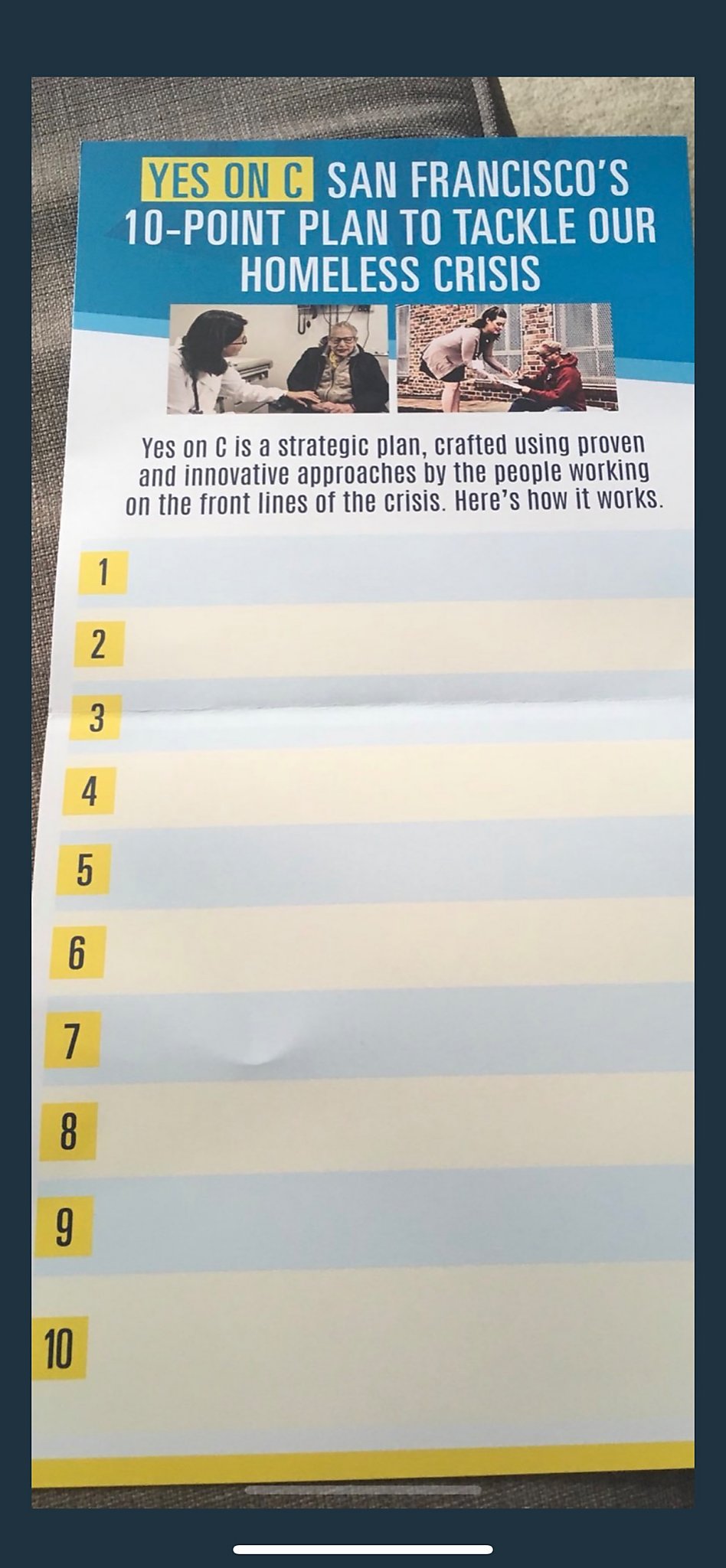 Yes on Prop. C mailer lists reasons to vote for SF tax — except it doesn’t