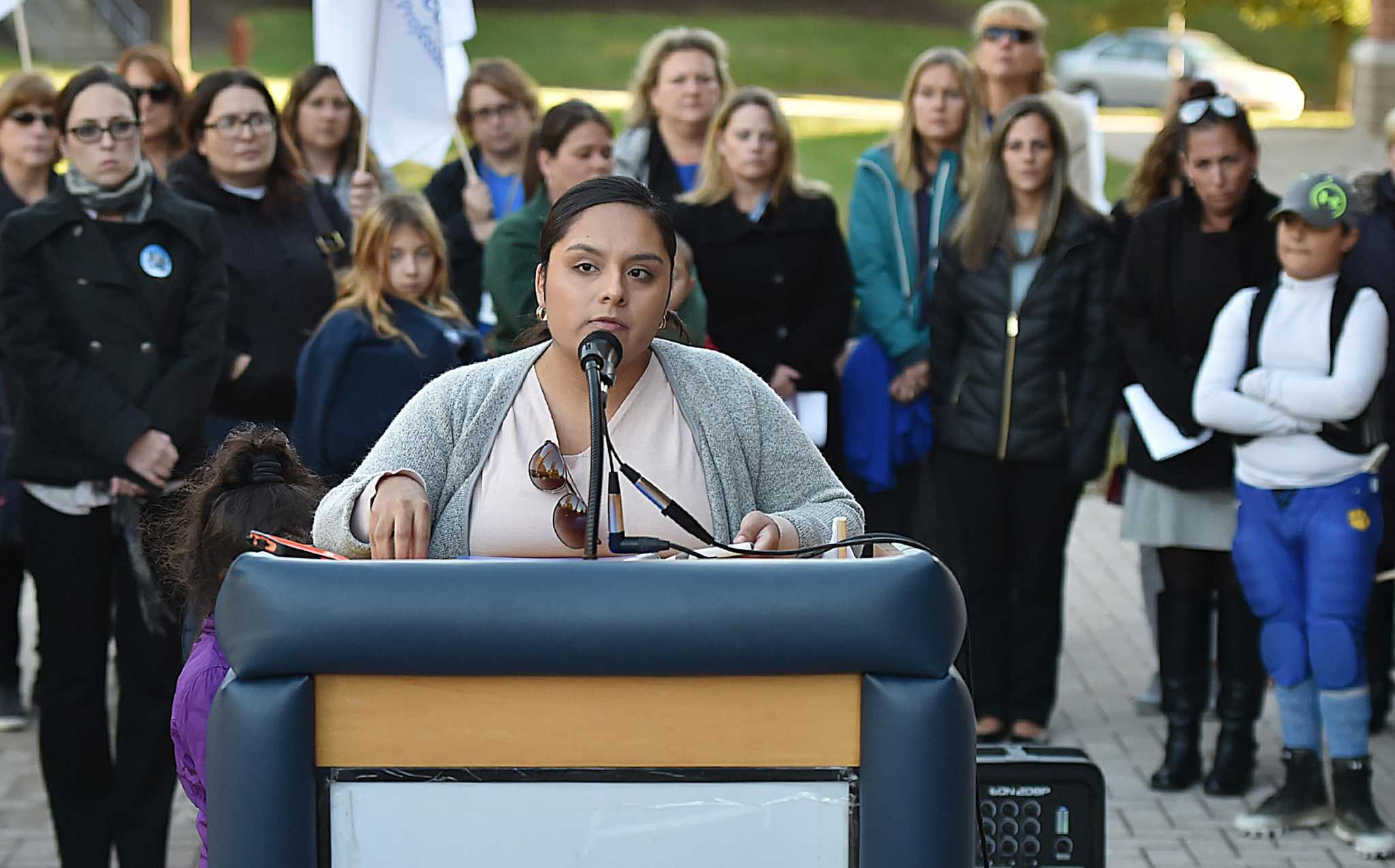 Republican officials blast Ansonia education rally