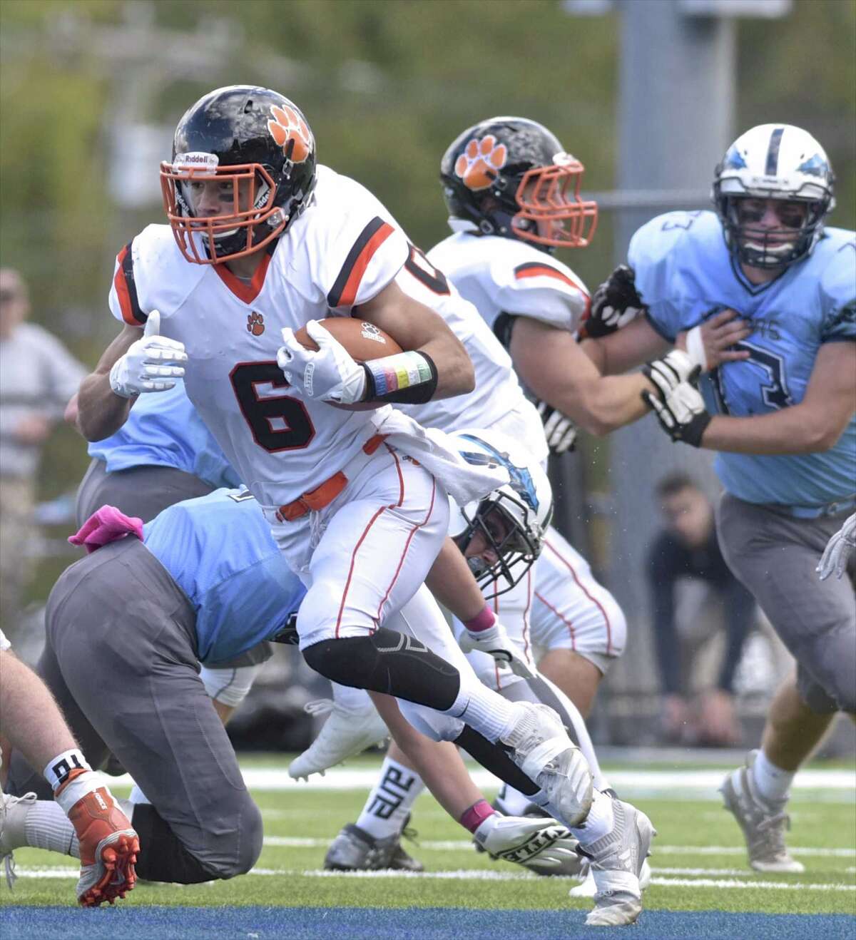 Ridgefield holds off rival Wilton in football thriller