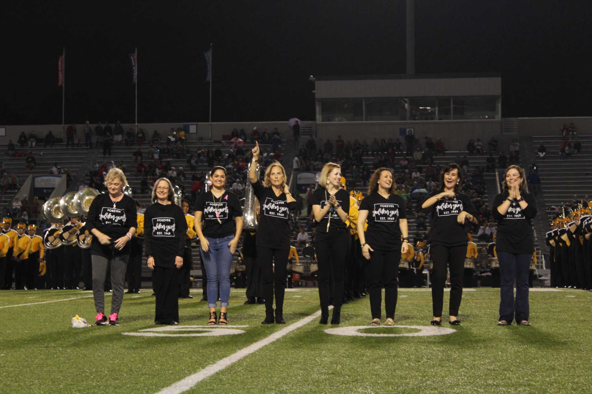 Original Conroe HS Golden Girls’ director boogies at halftime with 99 ...