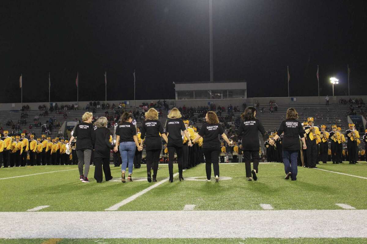 Original Conroe HS Golden Girls’ director boogies at halftime with 99 ...