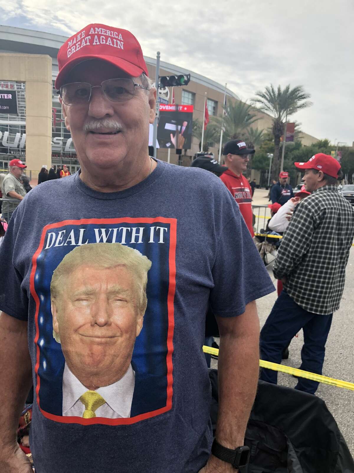 Trump supporters poke fun at liberals with conservative gear at Houston ...