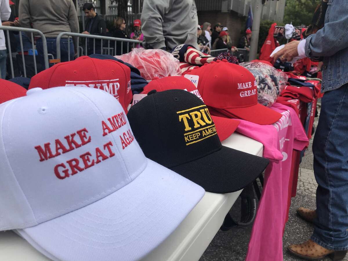 Trump supporters poke fun at liberals with conservative gear at Houston ...