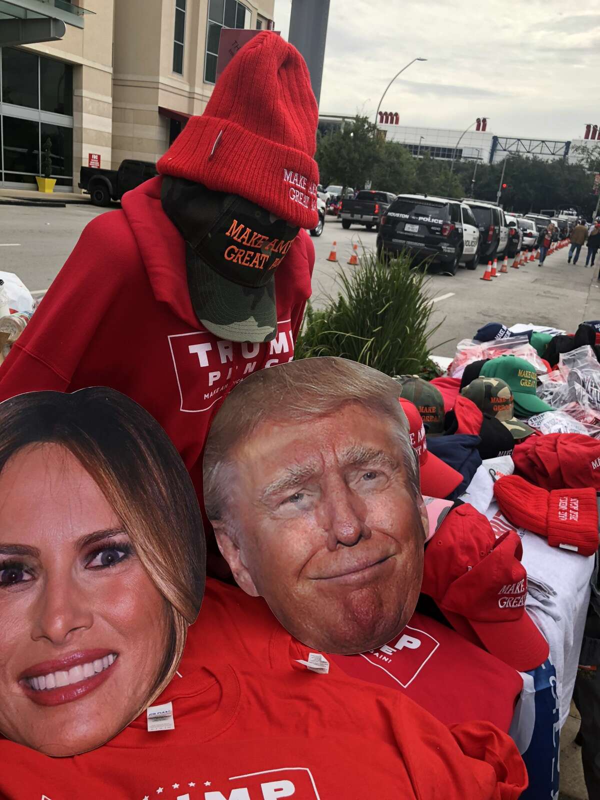 Trump supporters poke fun at liberals with conservative gear at Houston ...