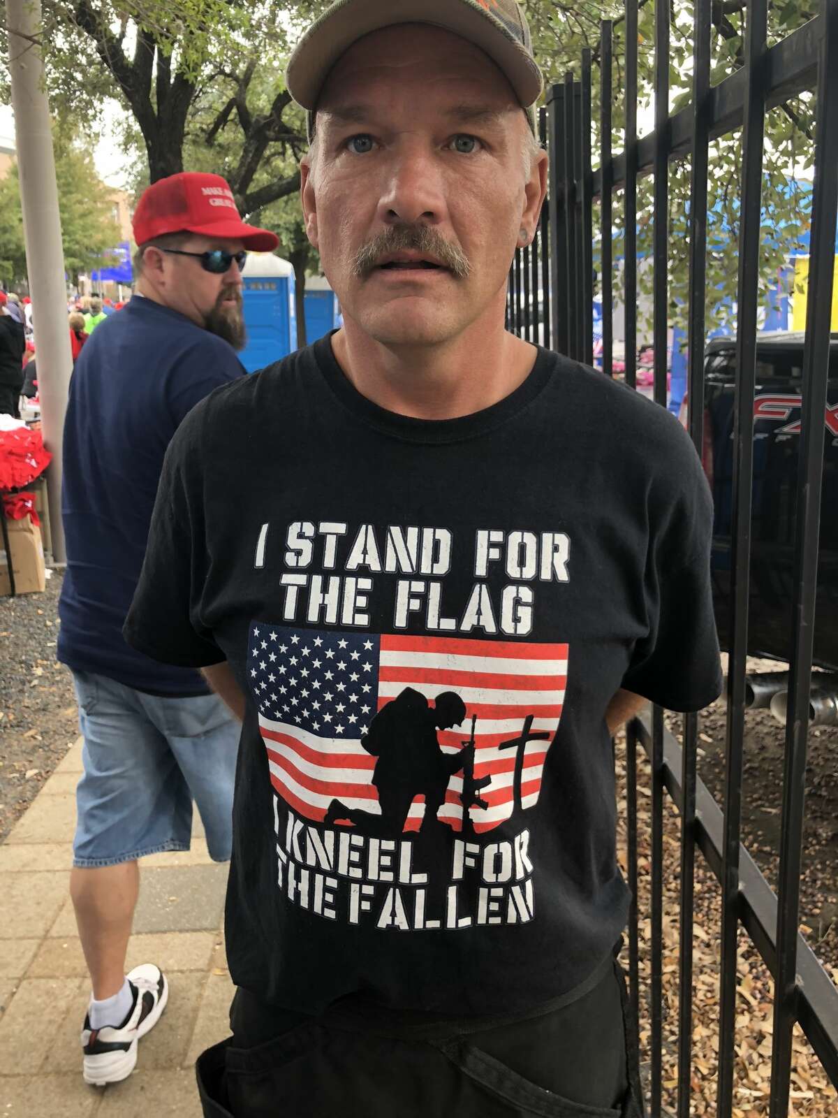 Trump supporters poke fun at liberals with conservative gear at Houston ...
