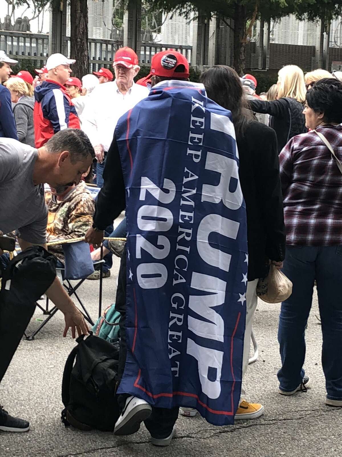 Trump supporters poke fun at liberals with conservative gear at Houston ...
