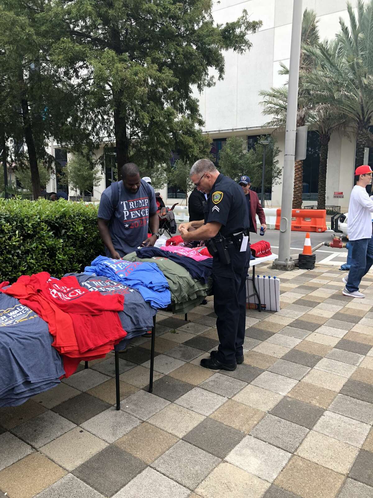 Trump supporters poke fun at liberals with conservative gear at Houston ...