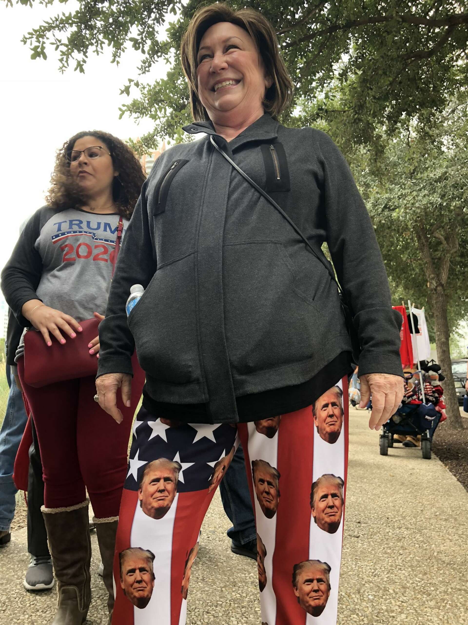 Trump supporters poke fun at liberals with conservative gear at Houston ...